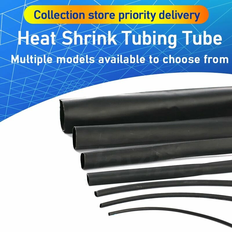 Liludin термоусадочная трубка черная 1-6 мм 5mm (5Meter)