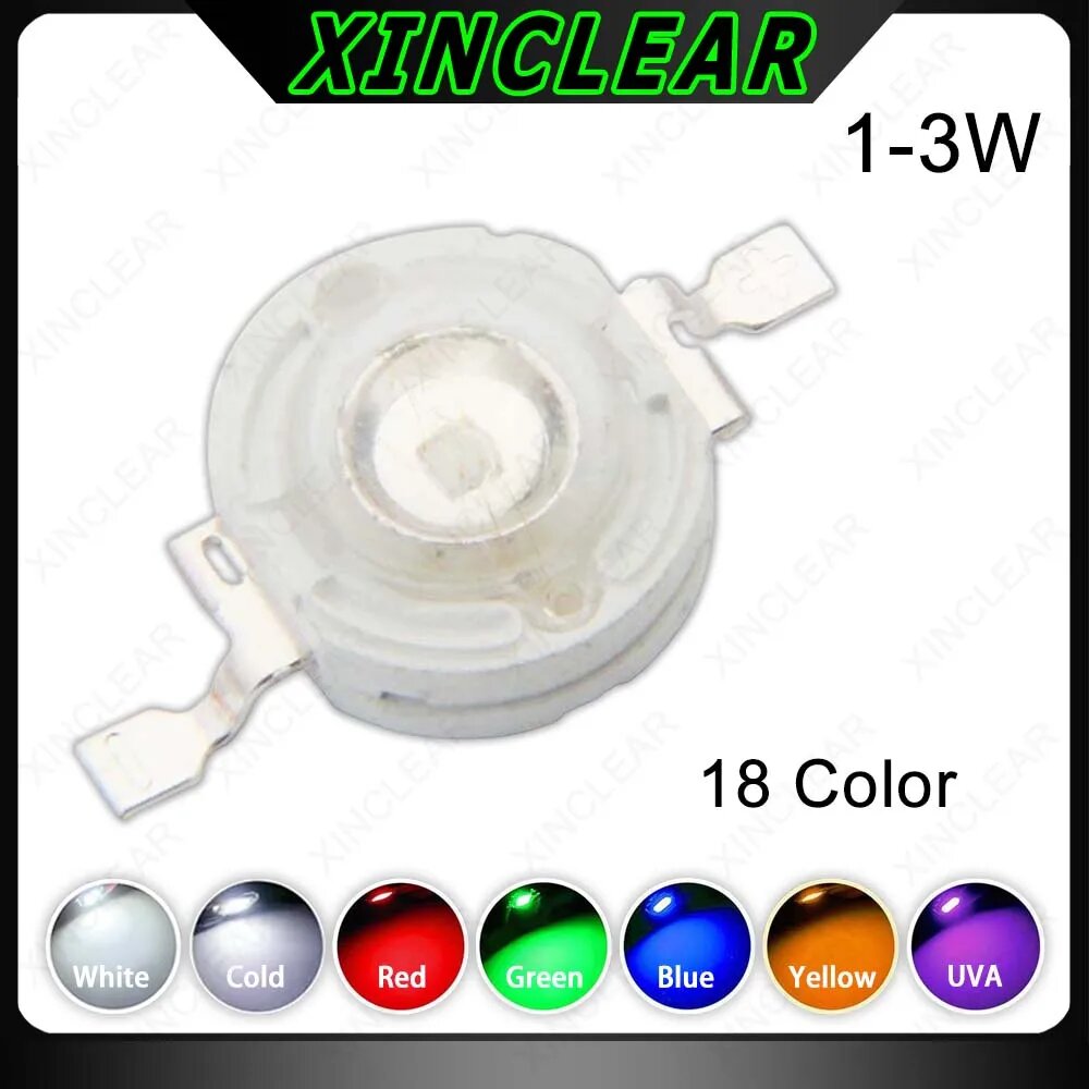 Светодиодные лампы XIANGCLEAR Amber 3W x 10 для аквариума
