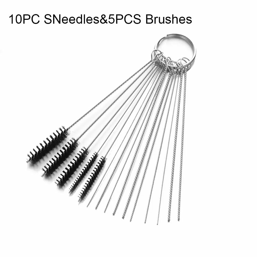 15/5 шт, иглы для чистки карбюратора Needles and Brushes