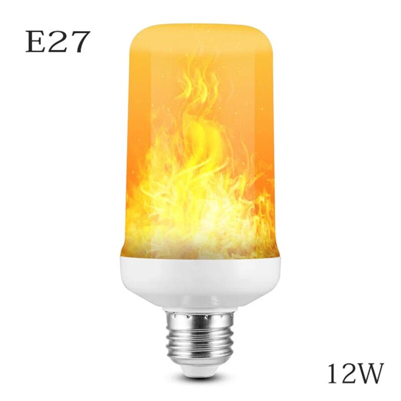 E27 Светодиодный светильник с динамическим эффектом пламени, лампа с несколькими режимами, креативный кукурузный светильник, декоративный светильник s для бара, отеля, ресторана, вечерние