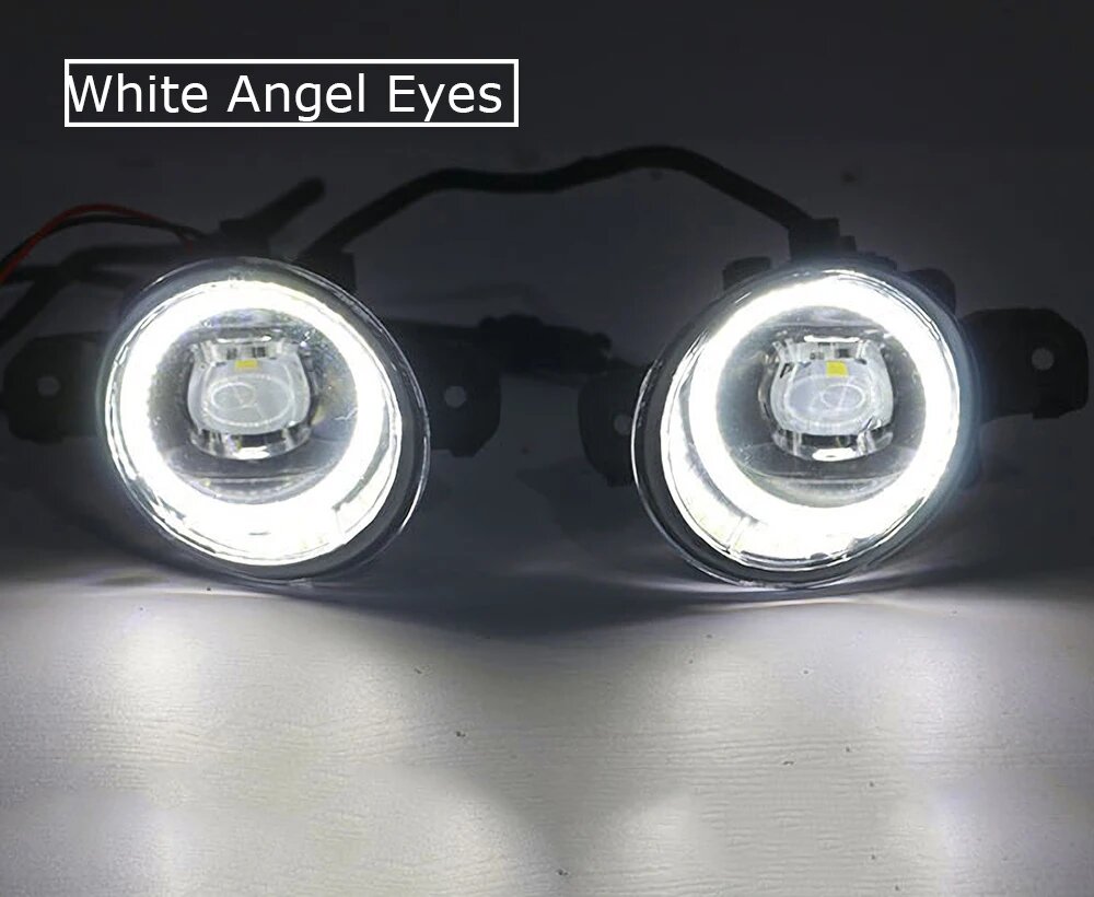 1 пара, светодиодные фары «ангельские глазки» White Angel Eyes