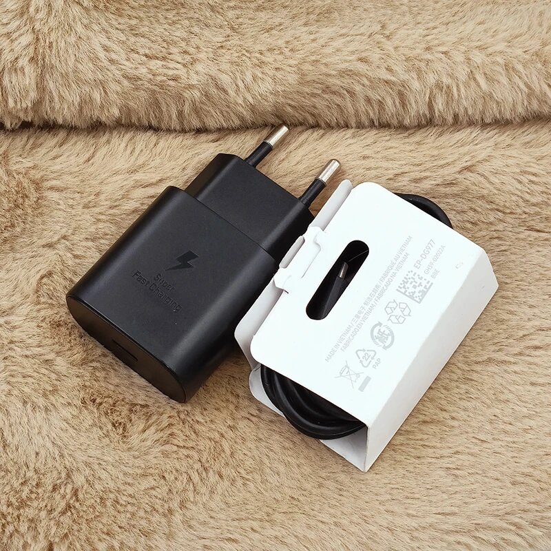 EP-TA800 Супербыстрое зарядное устройство Samsung 25 Вт, адаптер питания Black EU Add Cable