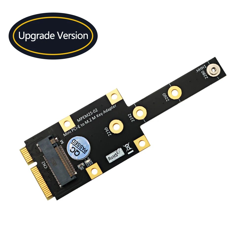 Мини PCI-E к NVME SSD адаптер Mini PCI Express к M.2 M Key преобразователь расширения платы для 2230 2242 2260 M2 SSD