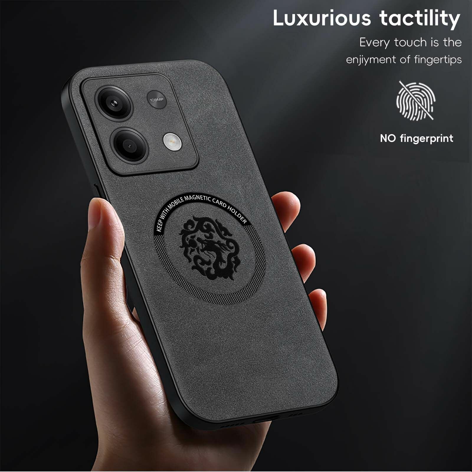 Чехол на Redmi Note 13 5G ( Редми Нот 13 5G) Роскошная кожа magsafe противоударный , Защита от падения, Защитный, Корпус мобильного телефона с защитой камеры