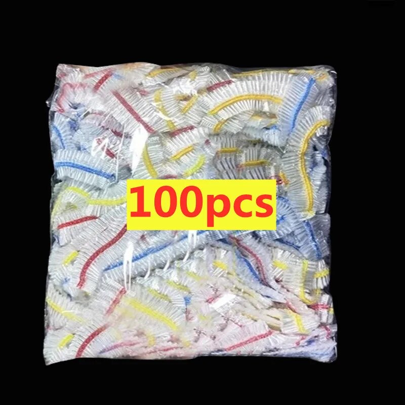 Эластичные крышки для мисок и тарелок из ПНД/ПВД 50/100 шт. Colorful 100Pcs