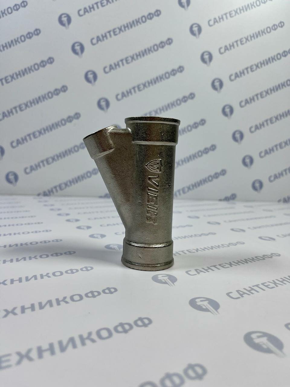 Тройник косой для ввода греющего кабеля VIEIR 1"ВР никель (VRGL15TK)