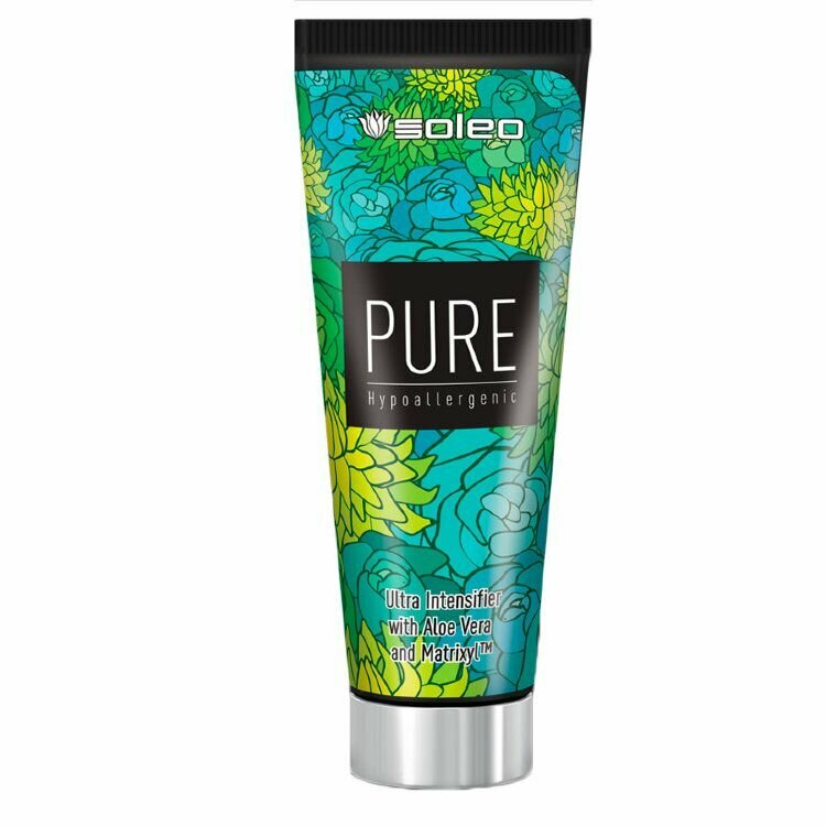 Гипоаллергенный ультраусилитель загара с экстрактом алоэ Soleo Pure, 200 мл