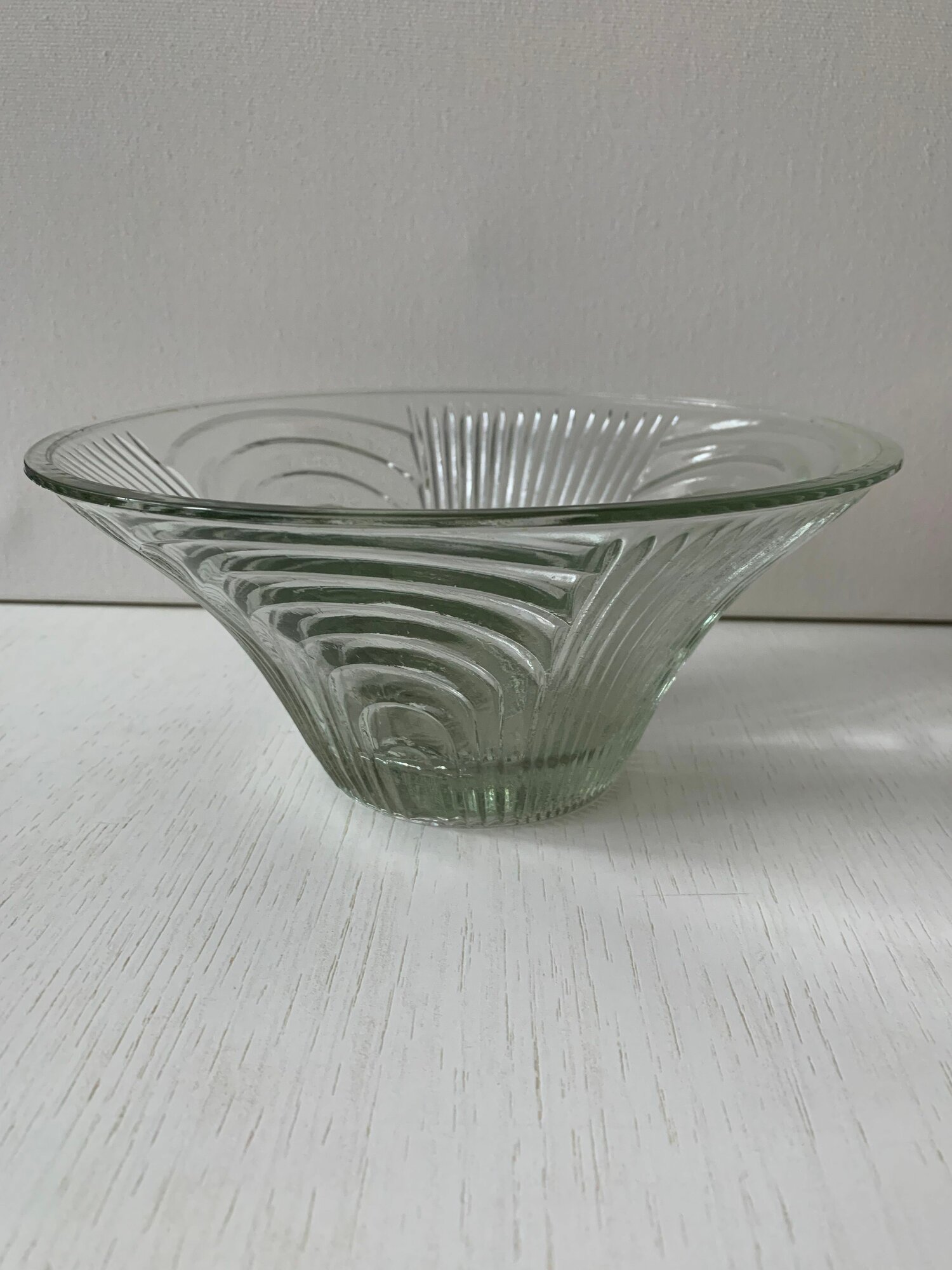 Хрусталь СССР. Салатник, стекло, d 22 см, h 9.5 см