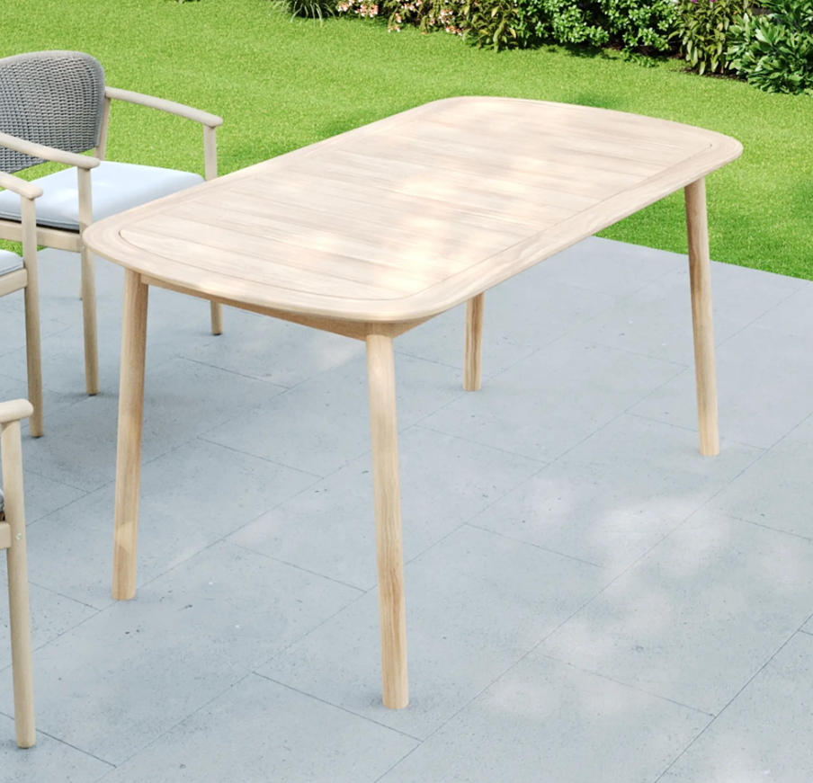 Стол садовый Beginia "Fisht", деревянный, прямоугольный, серый