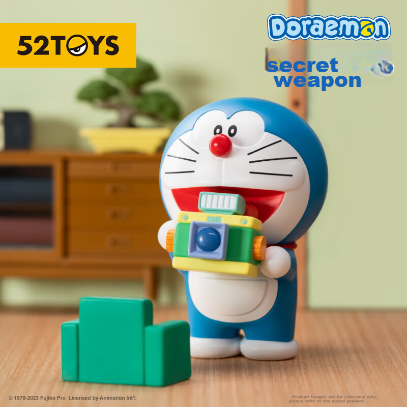 52TOYS Doraemon Secret Prop Blind Box, Trendy Figurine, Anime Doll, Display Toy, Single Piece, Goddess Festival Gift