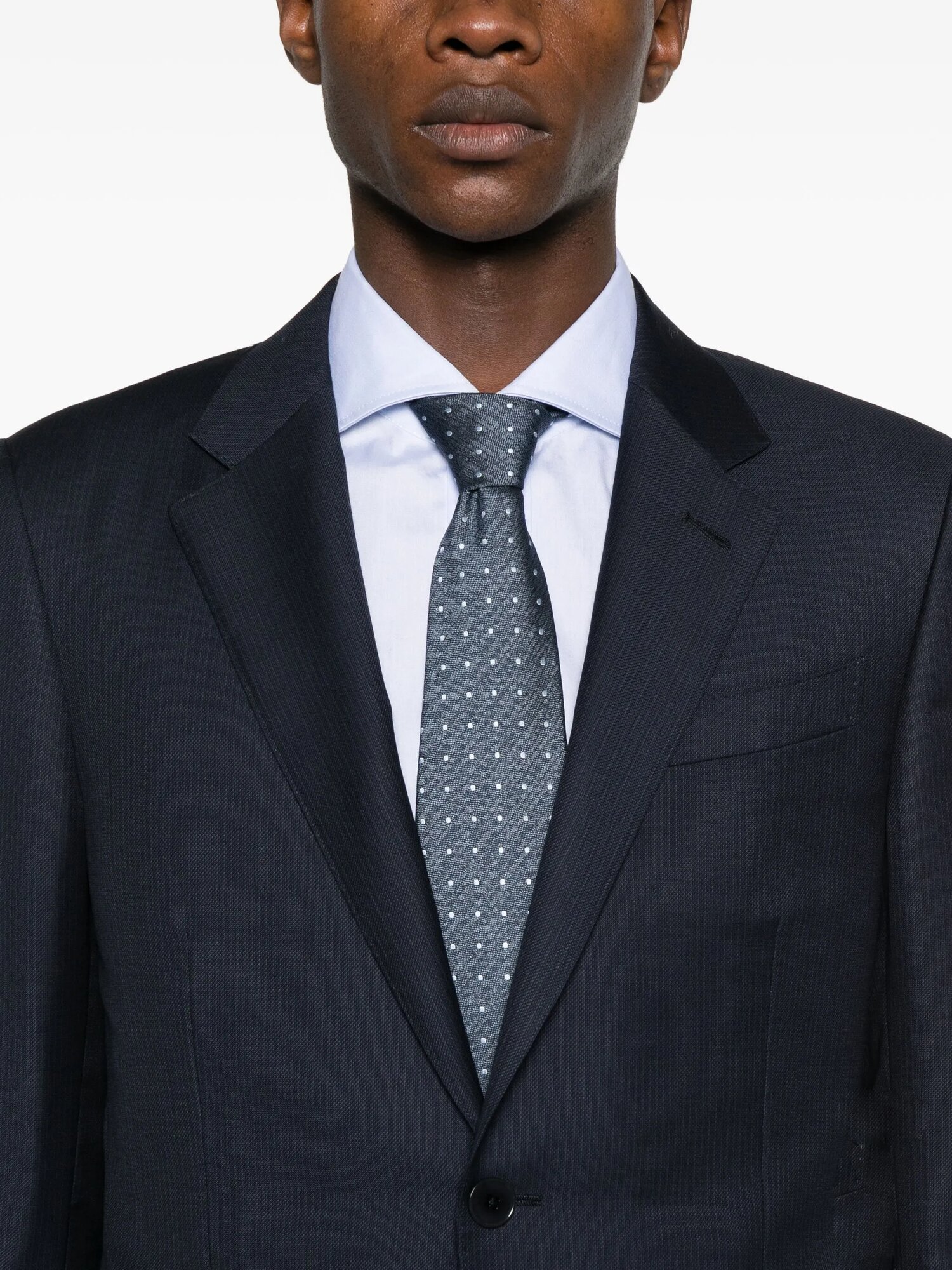 Комбинезон Ermenegildo Zegna Pinstripe two-piece suit, размер 54, синий — фото 1