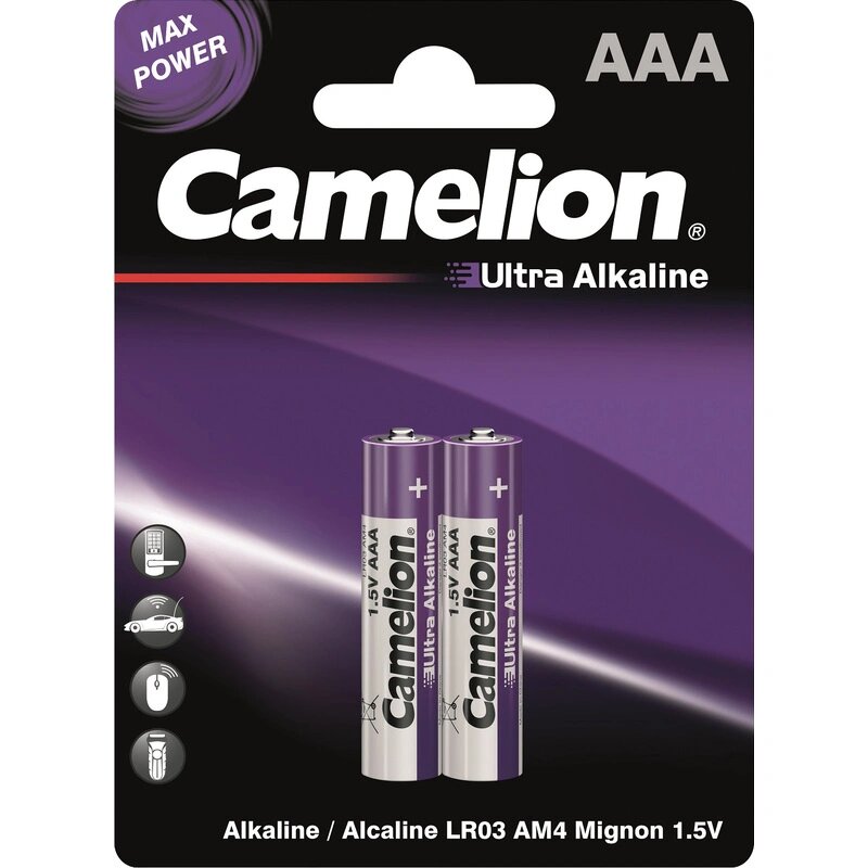 Батарейка Camelion Ultra 2шт/бл (LR03-BP2UT, 1,5В) (14983)