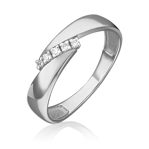 Кольцо, белое золото, 585 проба, бриллиант