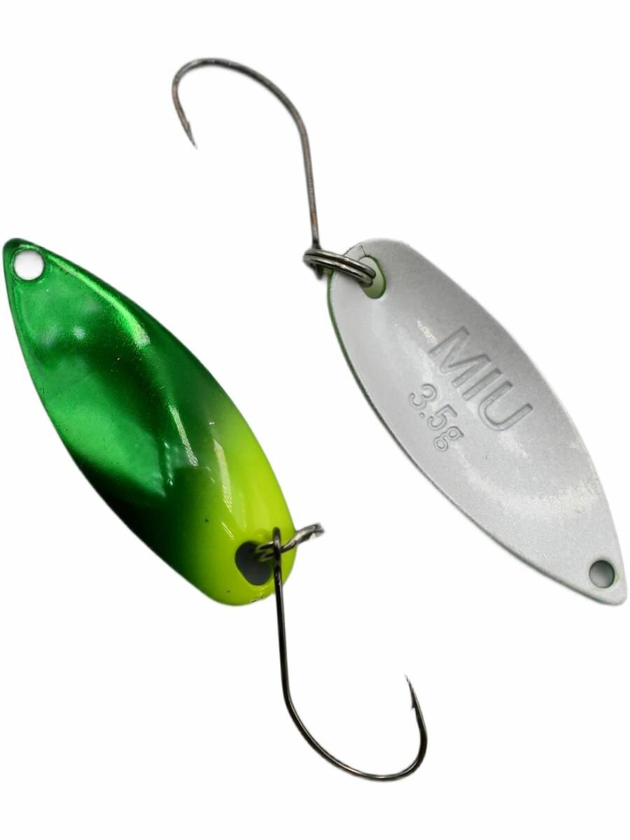 Блесна форелевая MIU Forest 3.5g микро колебалка ультралайт для спиннинга на форель, окунь, голавль, жерех, хариус, щуку, красноперку/ колеблющиеся блесна