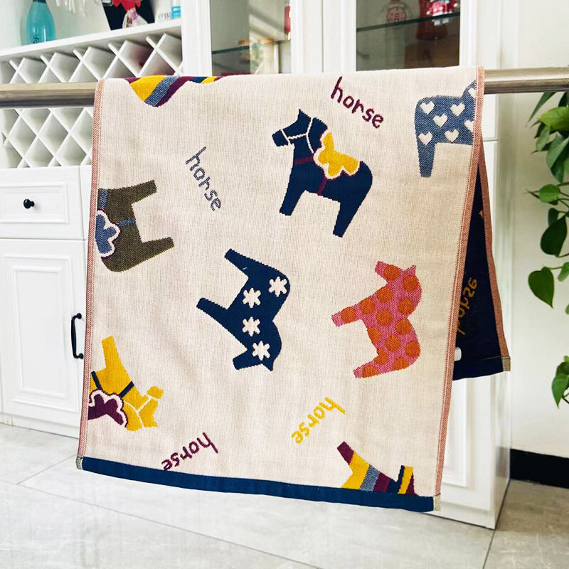 Заводское Новое трехслойное Марлевое детское полотенце, дышащее, легко моется и сушится, детское полотенце, мягкое