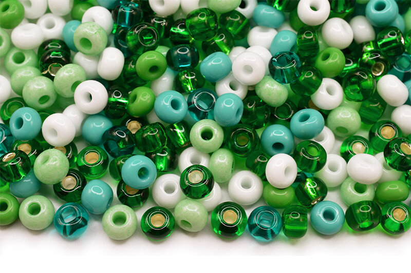 Бисер чешский PRECIOSA круглый 6/0 микс № 2 разноцветный, 50г