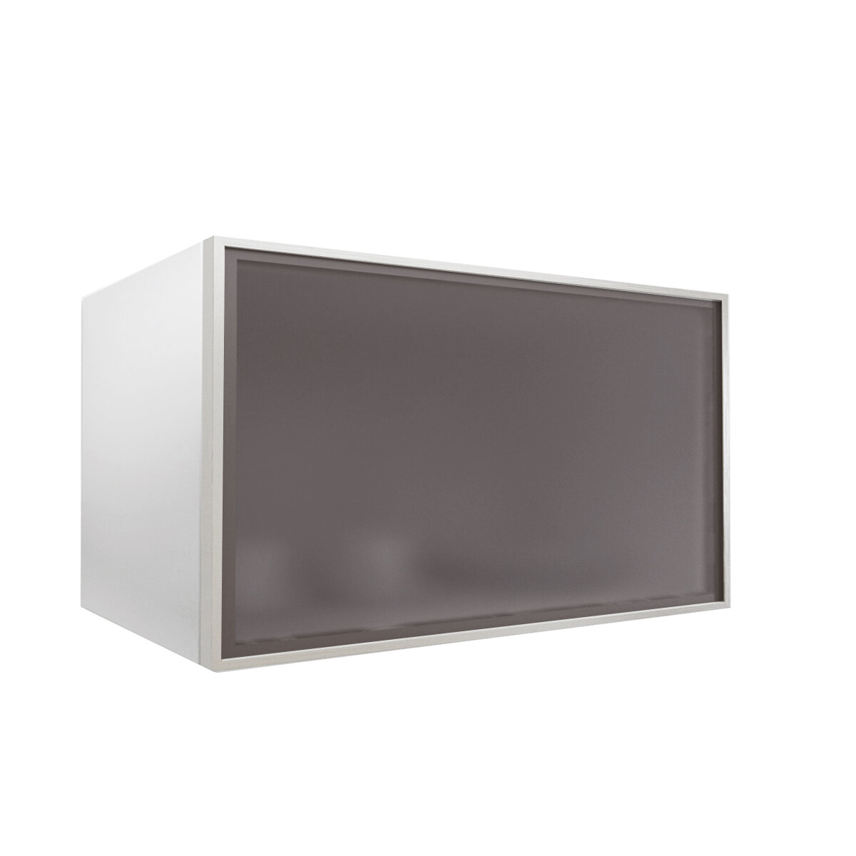 Фасад из алюминиевого профиля со стеклом Aluminum Glass 59,7х38,1х2 см, алюминий браш/бронза сатинат