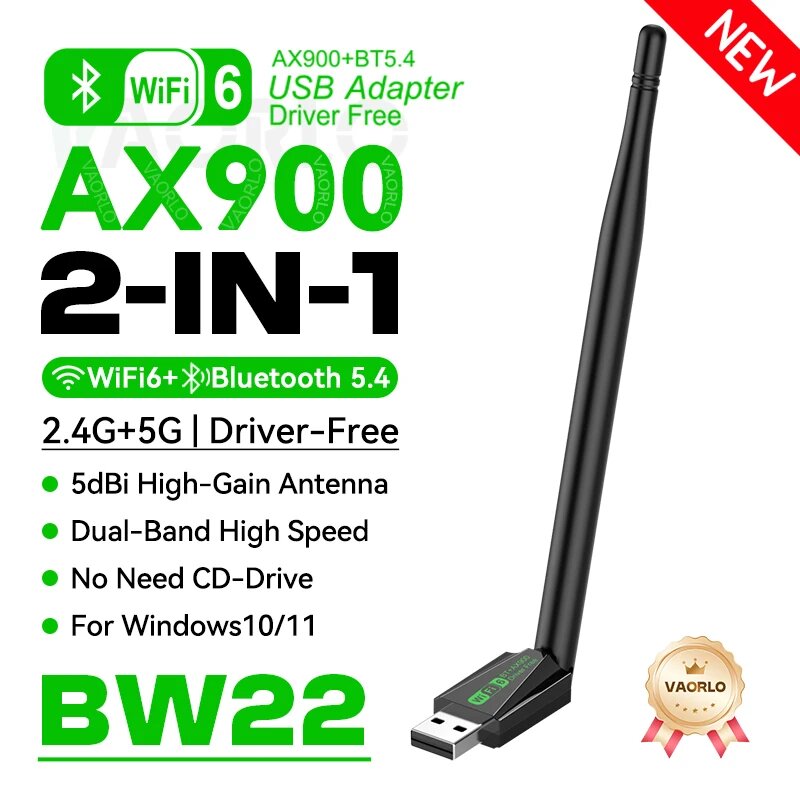 WiFi 6 адаптер USB AX900 Bluetooth 5.4 BW22