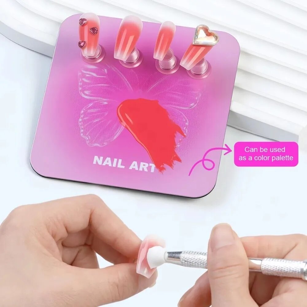 Держатель для ногтей розовый, Nail Art, Цвет: 4 — фото 1