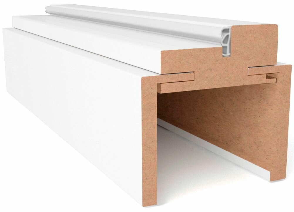 Комплект телескопического погонажа Эмаль белая (РАЛ 9003)