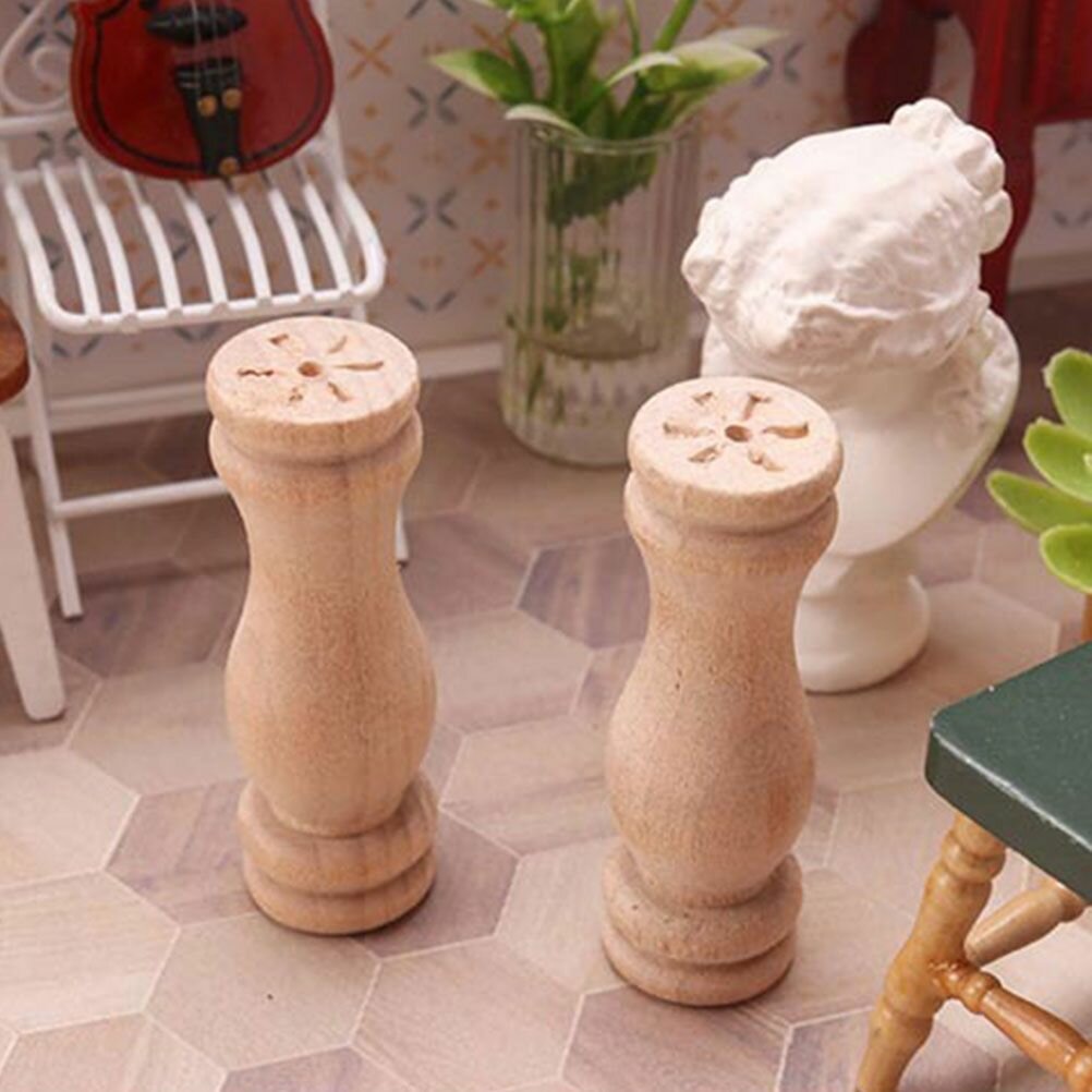 Миниатюрные деревянные колонны цвета хаки для оформления кукол и миниатюрных интерьеров