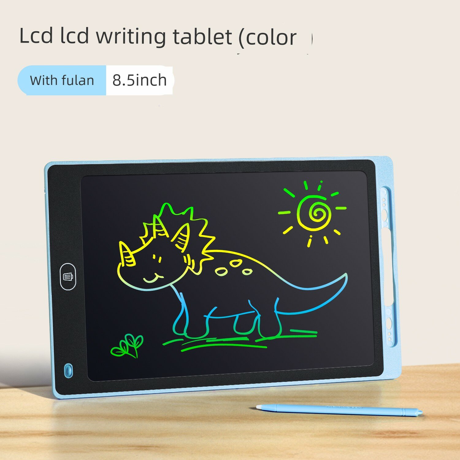 Тиффани синий средний LCD письменный планшет с стираемым экраном и ручкой для детей обучающий рисунок игрушка