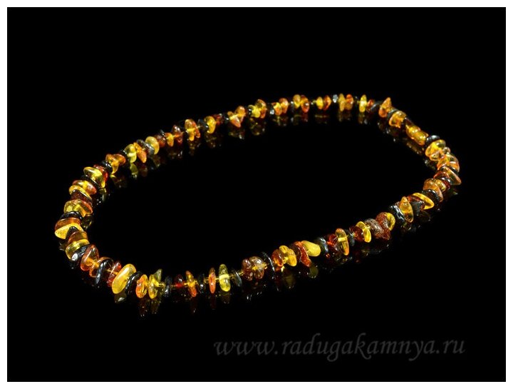 Бусы, янтарь