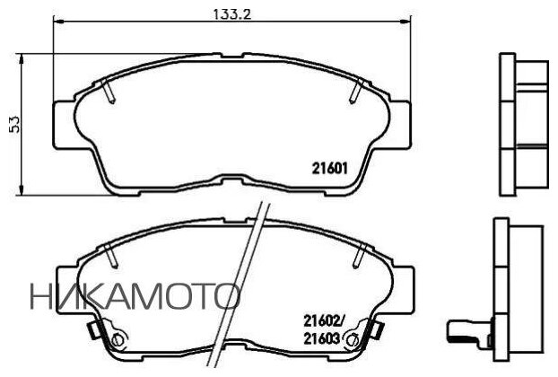 MINTEX MDB1658 Колодки тормозные дисковые передн. APOLLO Estate (JM) APOLLO Kombi (JM) APOLLO Saloon (JM) APOLLO St