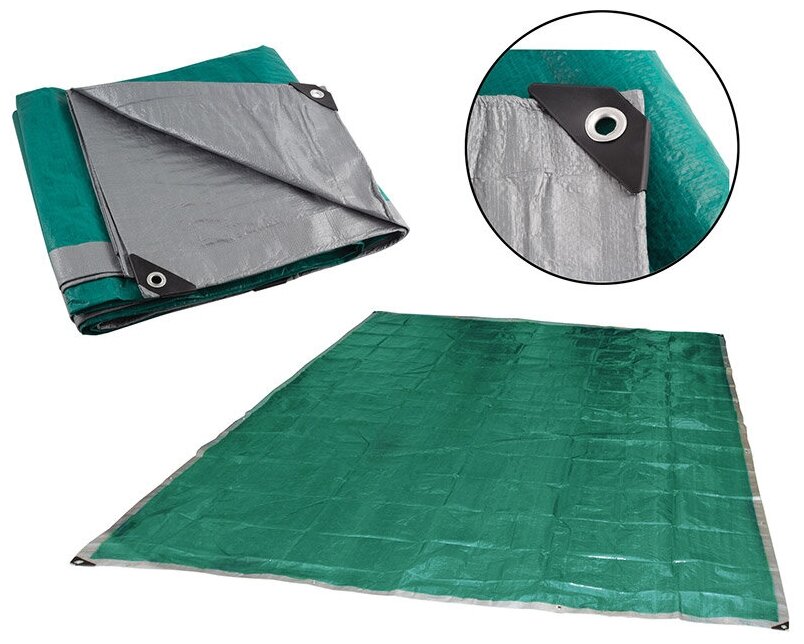 Тент хозяйственный универсальный Ecos T-4x6 (999150) размер 4х6, плотность 100г м2