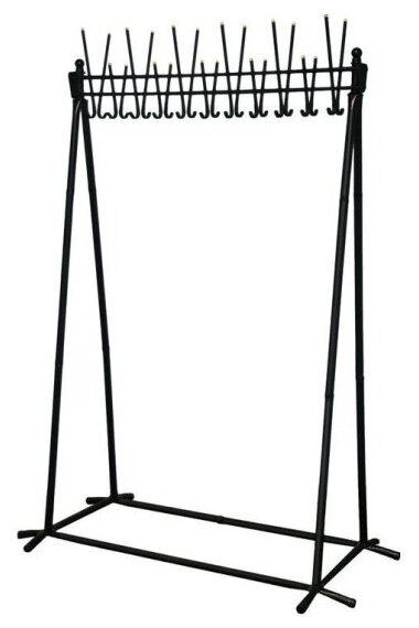 Вешалка гардеробная Attache Economy А-22 на 22 персоны черная