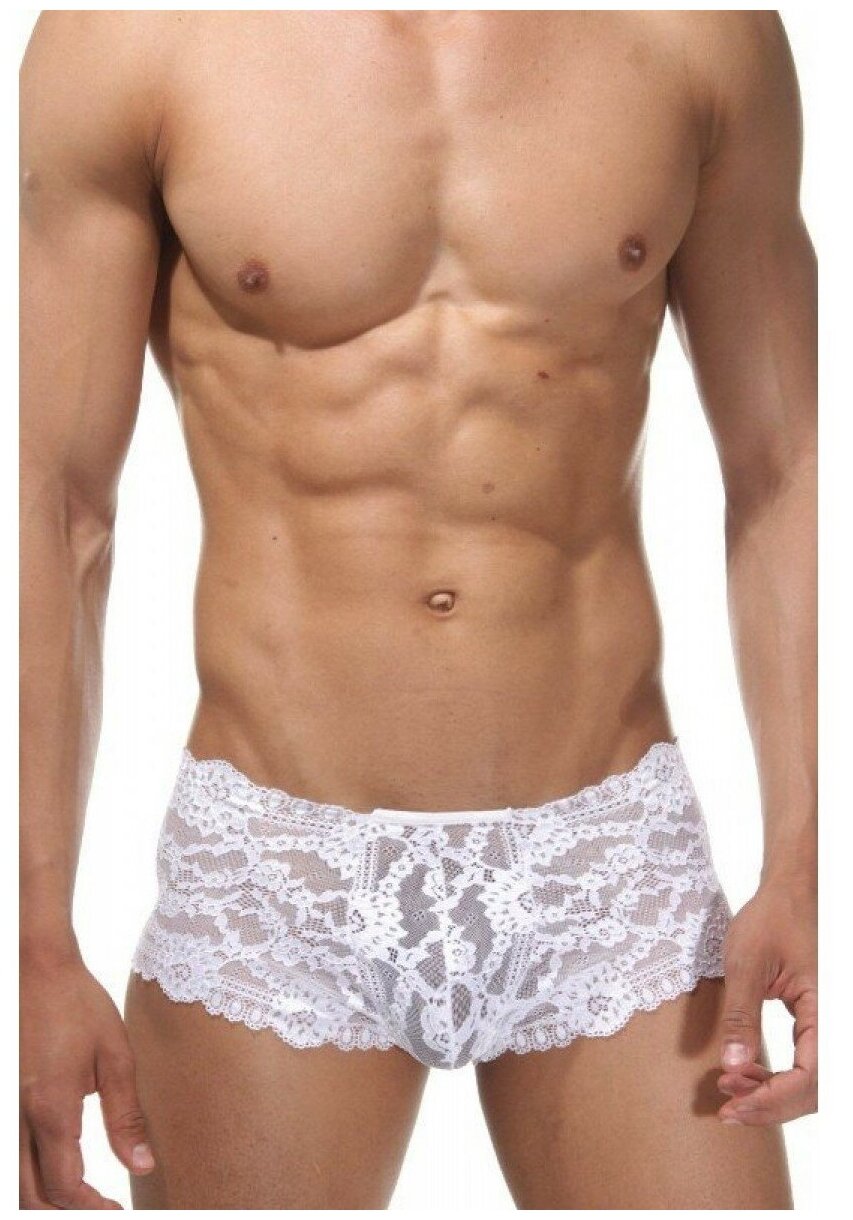 Мужские трусы хипсы белые кружевные LaBlinque LB15227 L/XL (50-52)