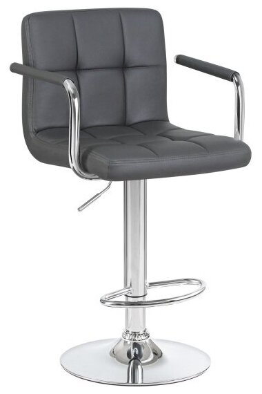Стул барный Dobrin KRUGER ARM (серый)