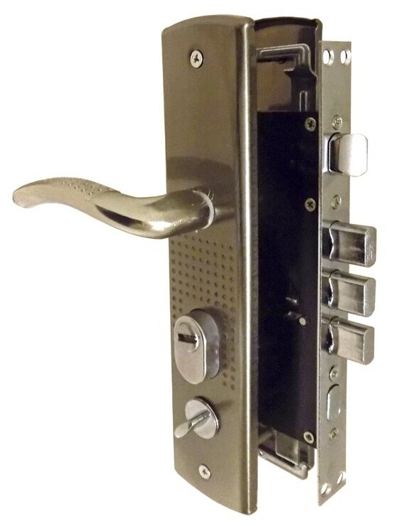 Замок врезной ЗВ-7.02 ОР ДКД автомат в компл. с ручками правый MARLOK