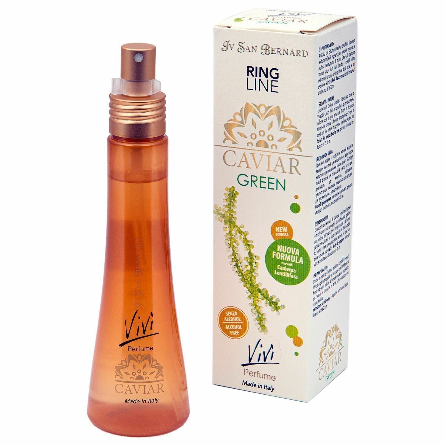 Парфюм Iv San Bernard Green Caviar Vivi "Зеленая Икра" для кошек и собак, 100 мл