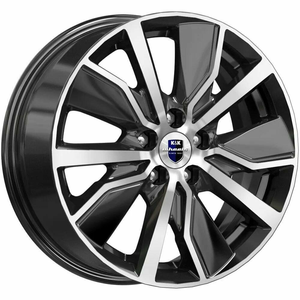 Диск колёсный Гамбит (КС961-11) 6,5x16 ЕТ 50 5x108 63,35 алмаз черный, арт.78756
