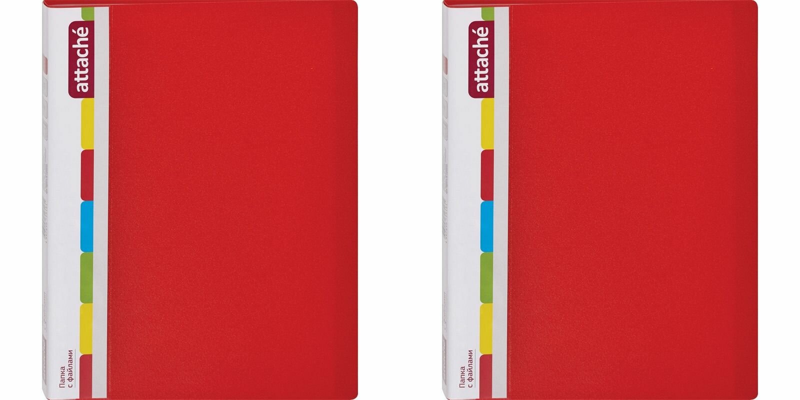 Attache Папка файловая Красная, 20 файлов, 2 шт