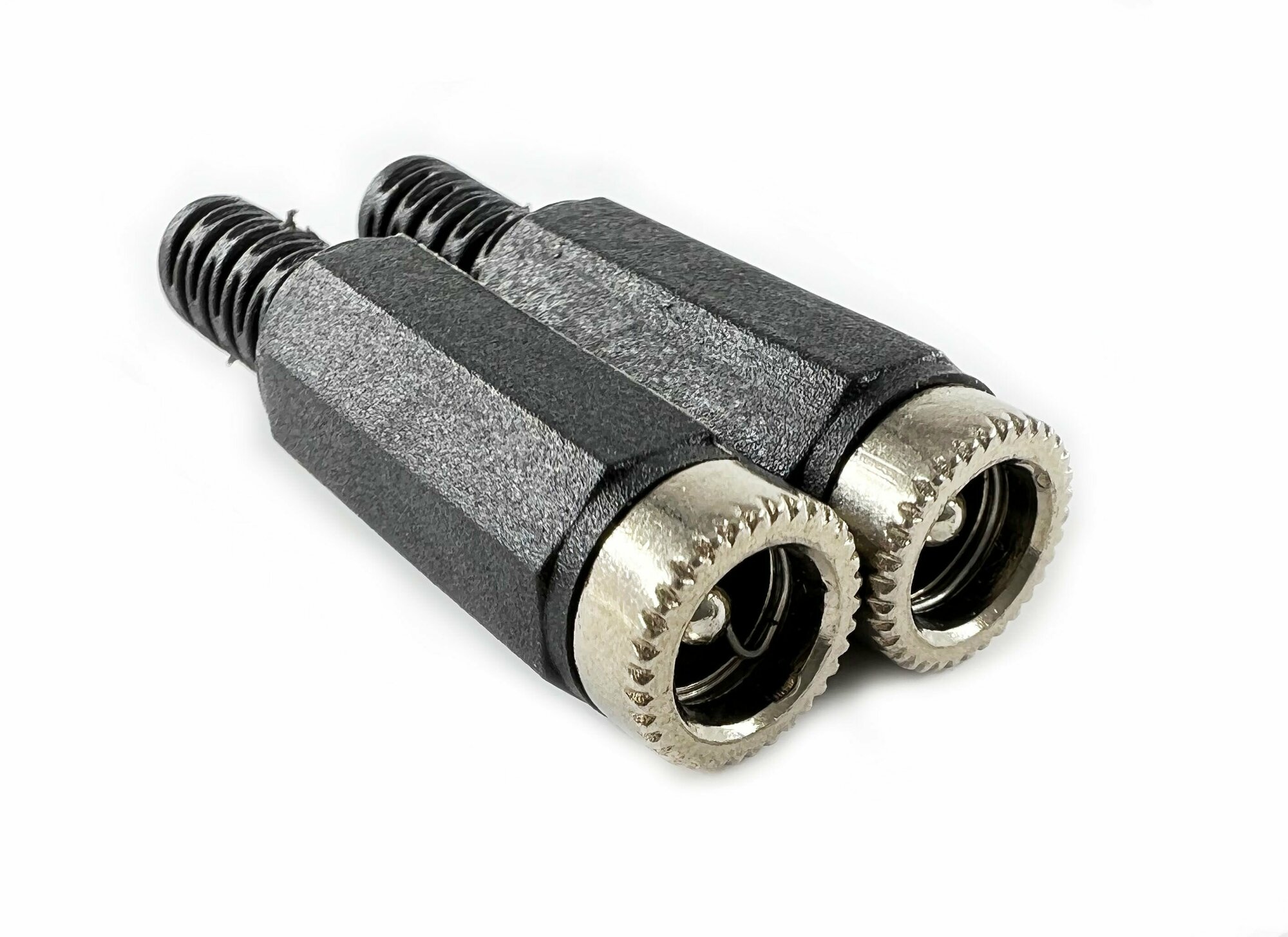 Гнездо питания 5.5x2.1 мм гнездо пластик на кабель ( 2 штуки)