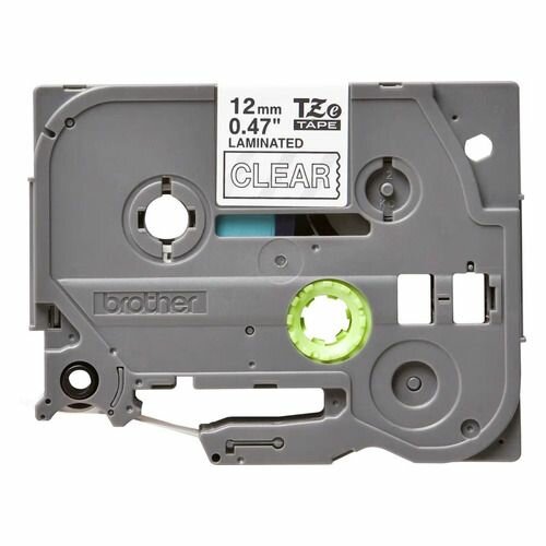 Картридж Brother TZE135, белый шрифт, прозрачный фон, TZE135