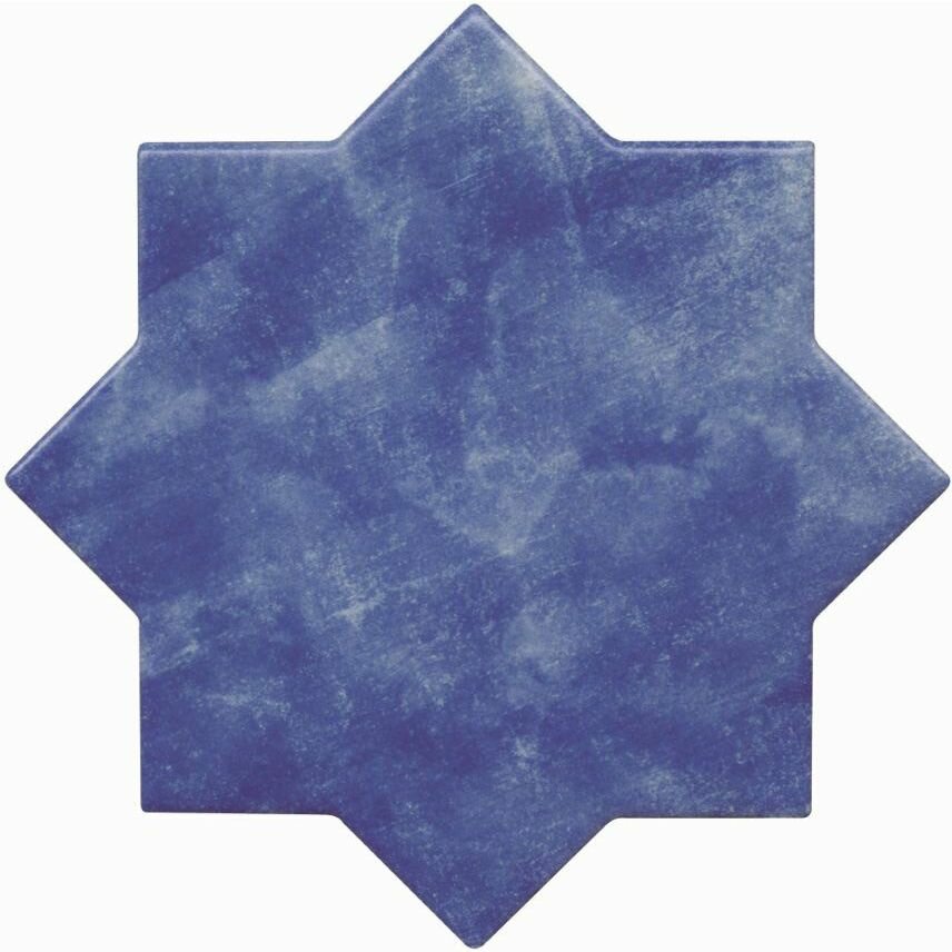 Напольная плитка Cevica (Кевика) Becolors Star Electric Blue 13,25x13,25 см, CV67375 (0.5 м2)