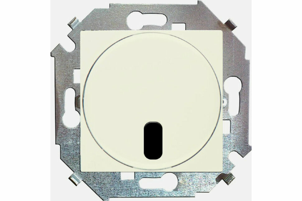 Светорегулятор с управлением от ИК-пульта, SIMON 15 проходной, 500Вт, 230В винт. зажим слон. кость 1591713-031