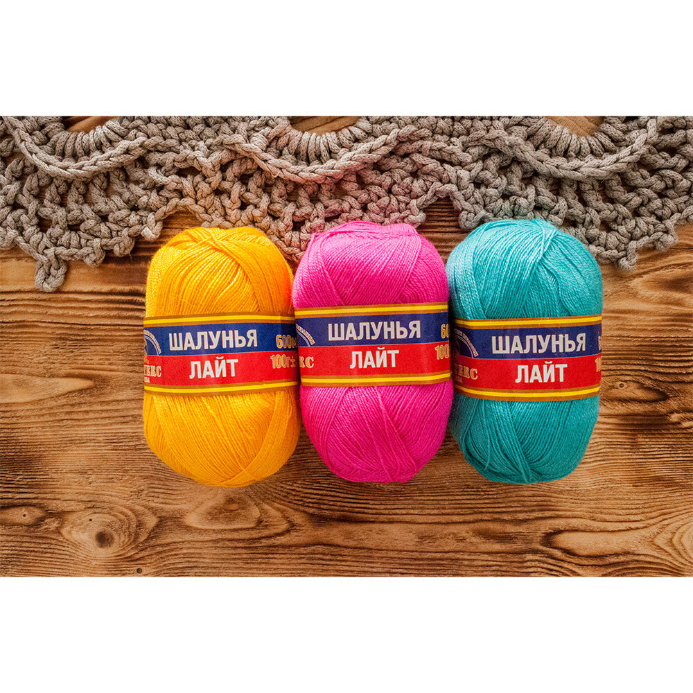 Камтекс КТ Шалунья лайт пряжа 55% тонкая шерсть 45% акрил 100 г 600 м для вязания цвет 035 оранжевый (1шт)