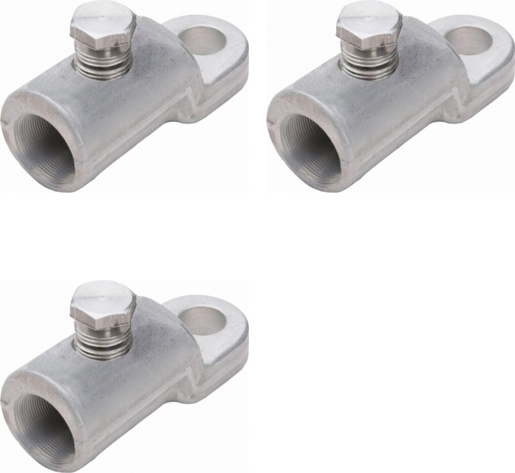 Наконечник КВТ 1НБ-10/25 болтовой алюминиевый (комплект из 3 шт.)