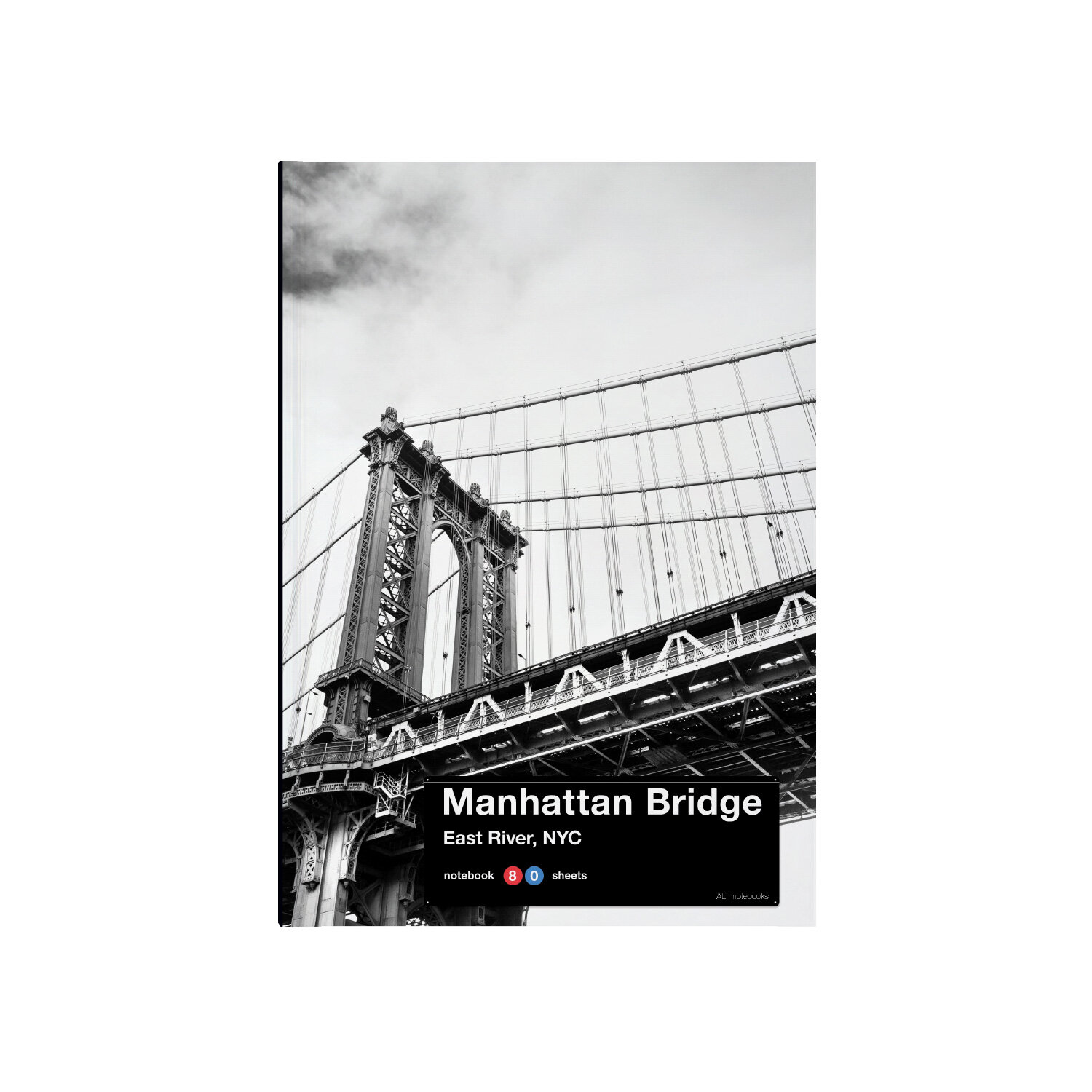 Блокнот Альт, А5 (135 х 205 мм), "NYNY" мультиколор 80 листовл, Арт. 3-80-072/28, 2шт.