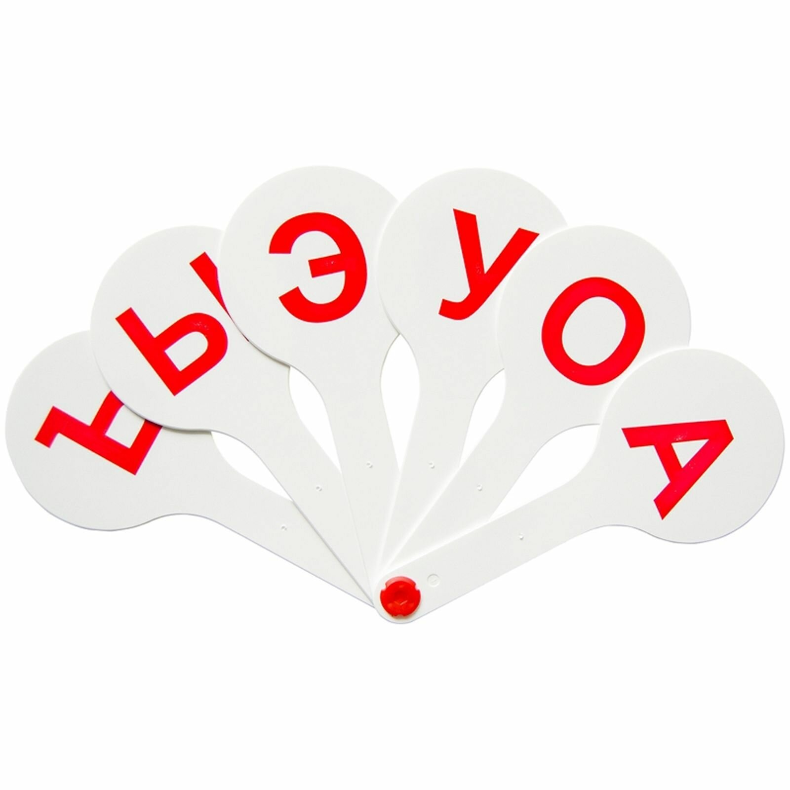 Касса-веер "гласные буквы"