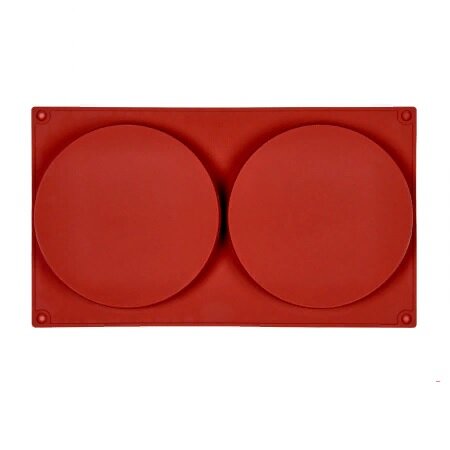 Форма силиконовая для выпечки Бисквит (D-14 см), 2 ячейки