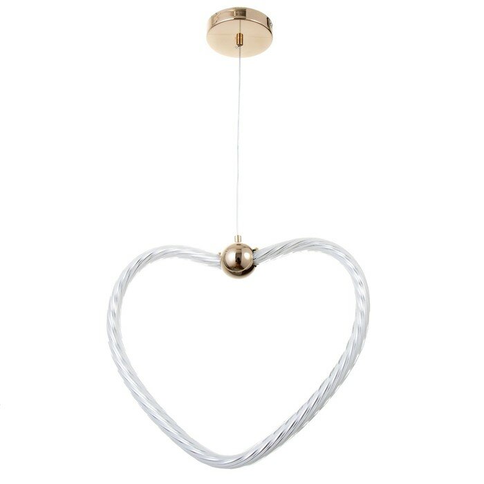 Светильник BayerLux «Сердце» LEd=36 Вт золото 46×6×35-120 см