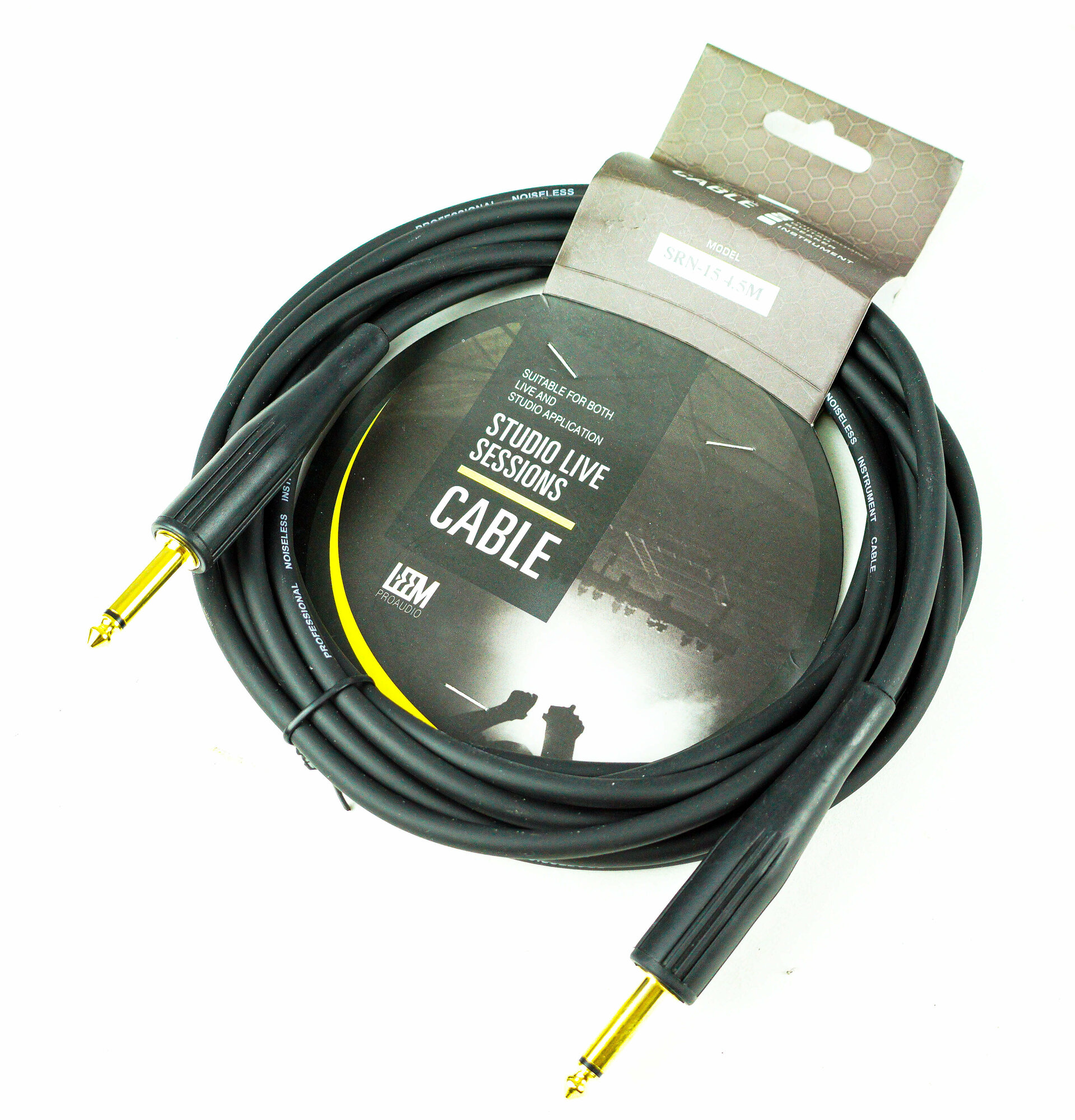 Кабель инструментальный LEEM SRN-15 4,5м. (прямой-прямой)