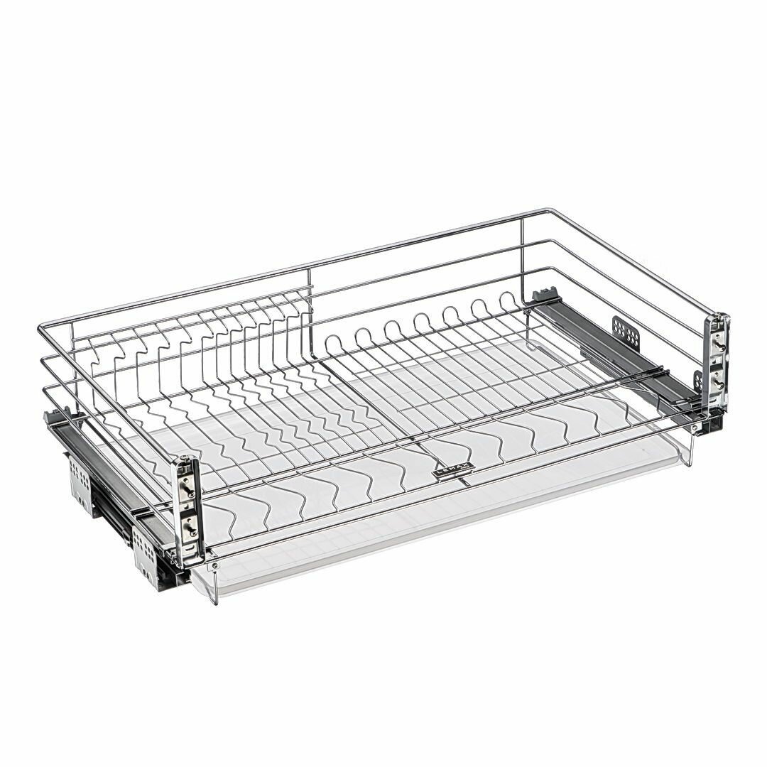 Cушка выкатная SND-02-800, с доводчиком в нижнюю базу 800 мм, с фасадным креплением и с поддоном