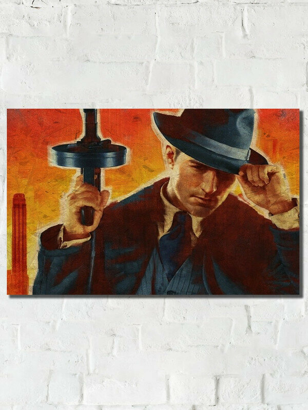 Картина интерьерная на рельефной доске ОСП игра Mafia Defintive Edition (PS, Xbox, PC, Switch) - 9841