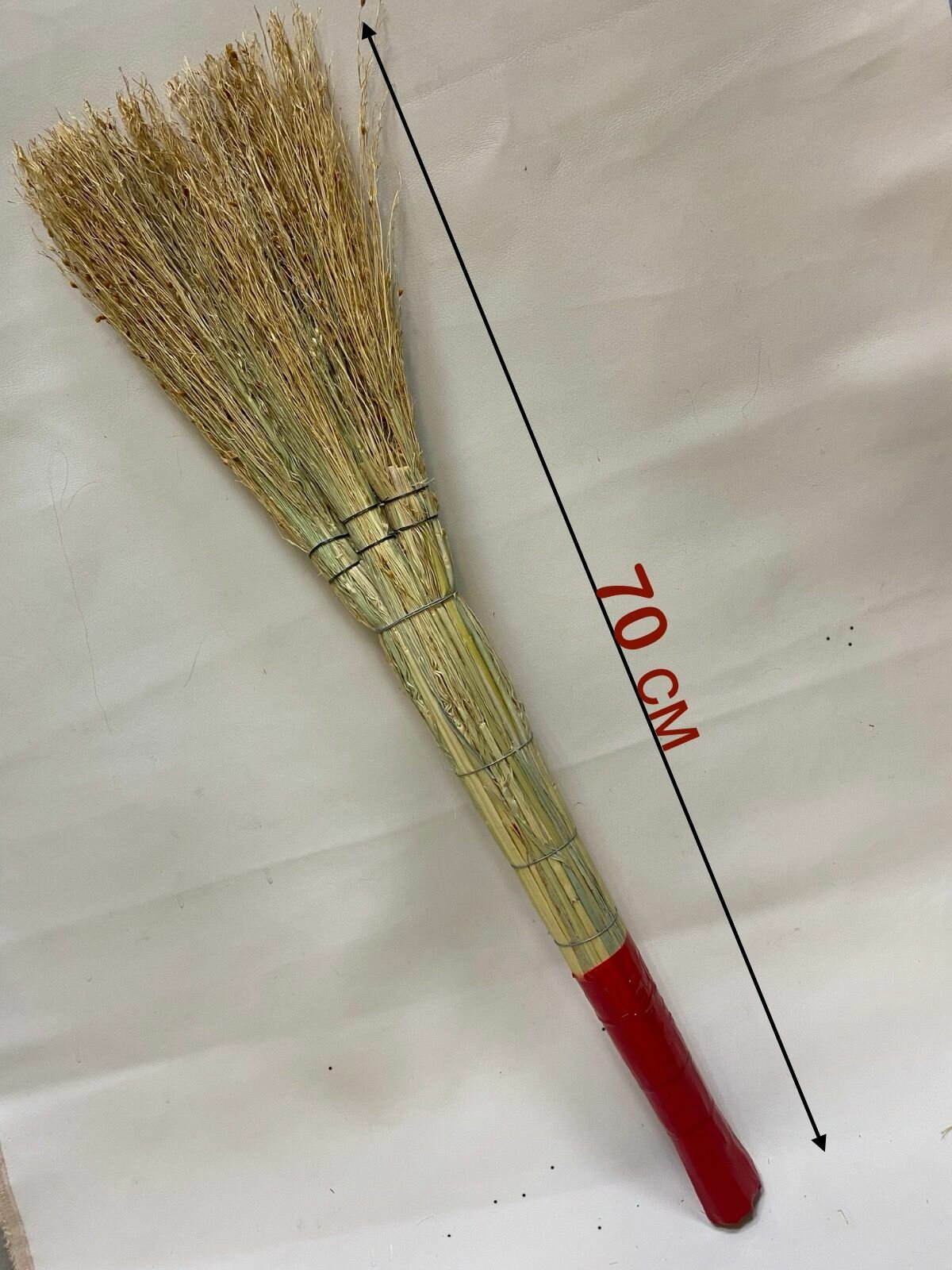 Веник малый "Сорго", трёхлучевой, 70 см, 50 шт.